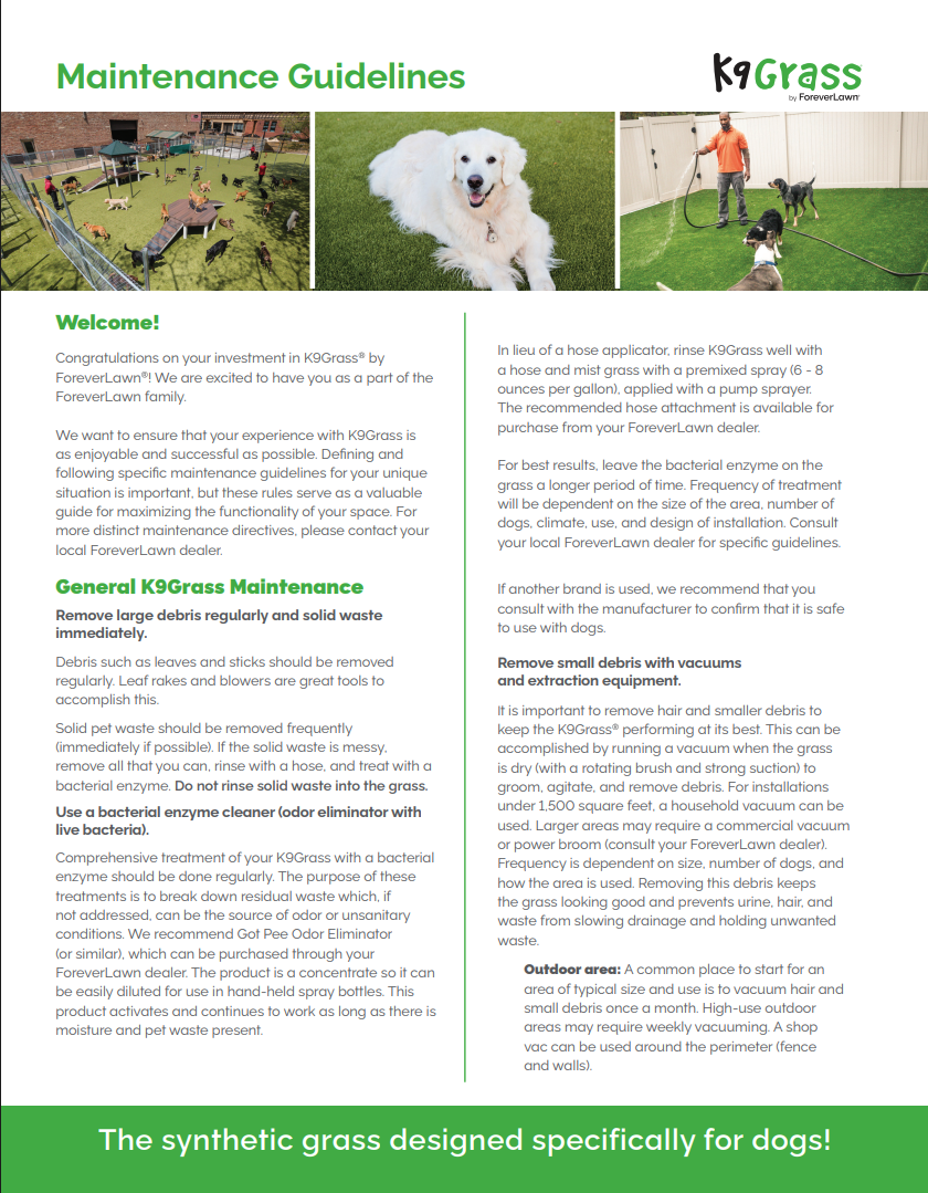 Synthetic Grass for Dogs | K9Grass - Design & Architect Resources